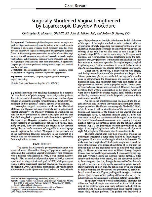 MRKH - Scientific Papers